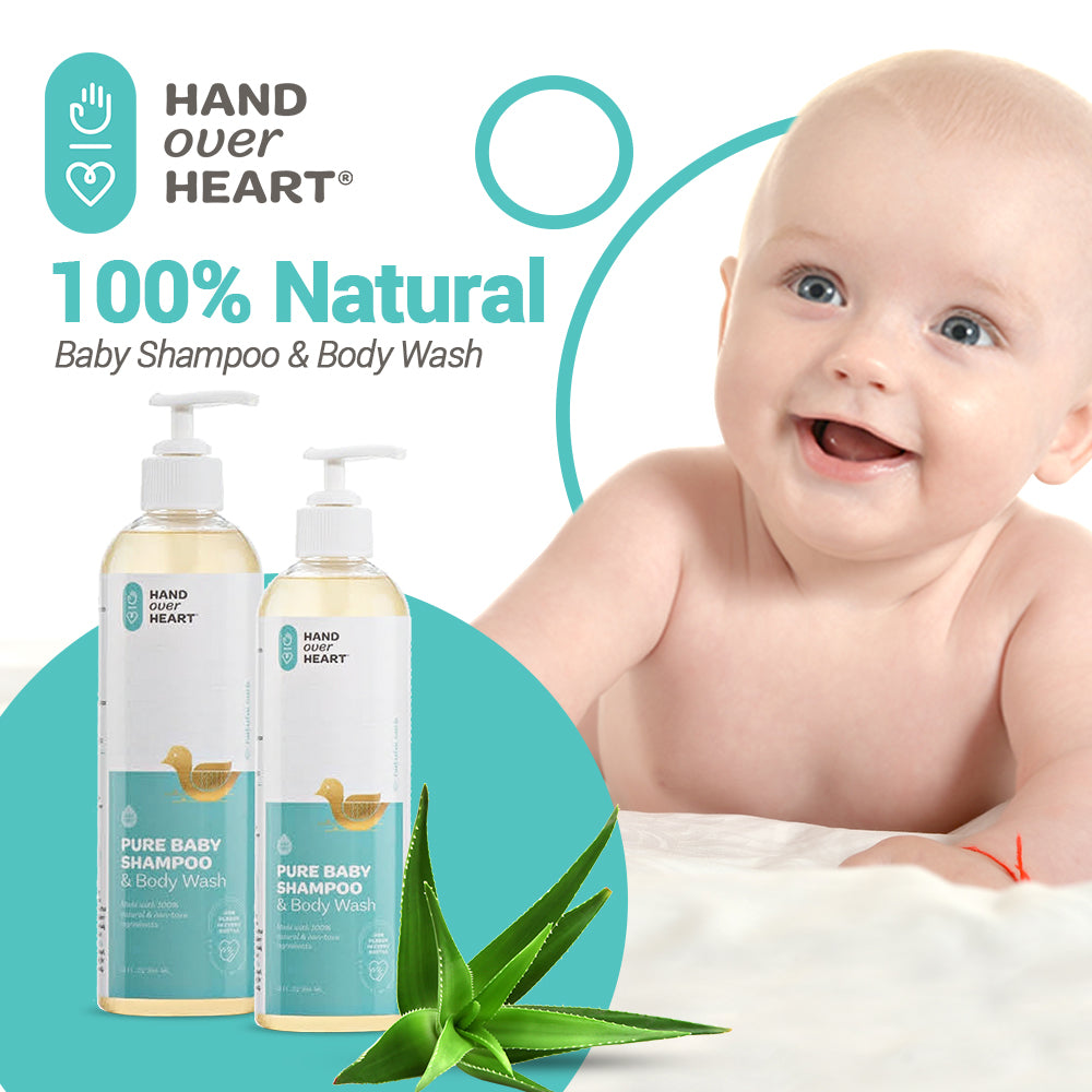 Pure Baby Shampoo and Body Wash 12oz – Hand over Heart Inc.