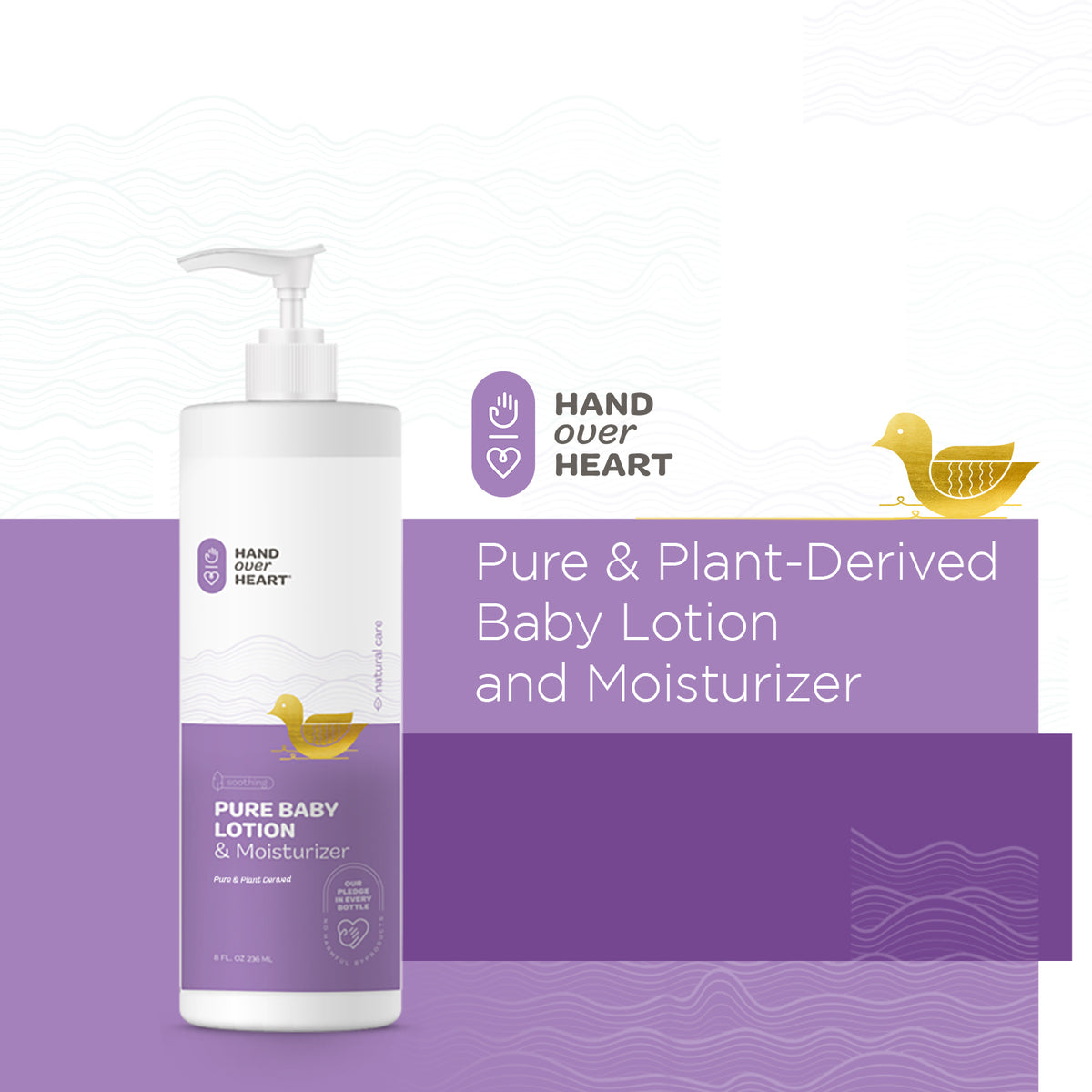 Pure Baby Lotion & Moisturizer 8oz – Hand over Heart Inc.