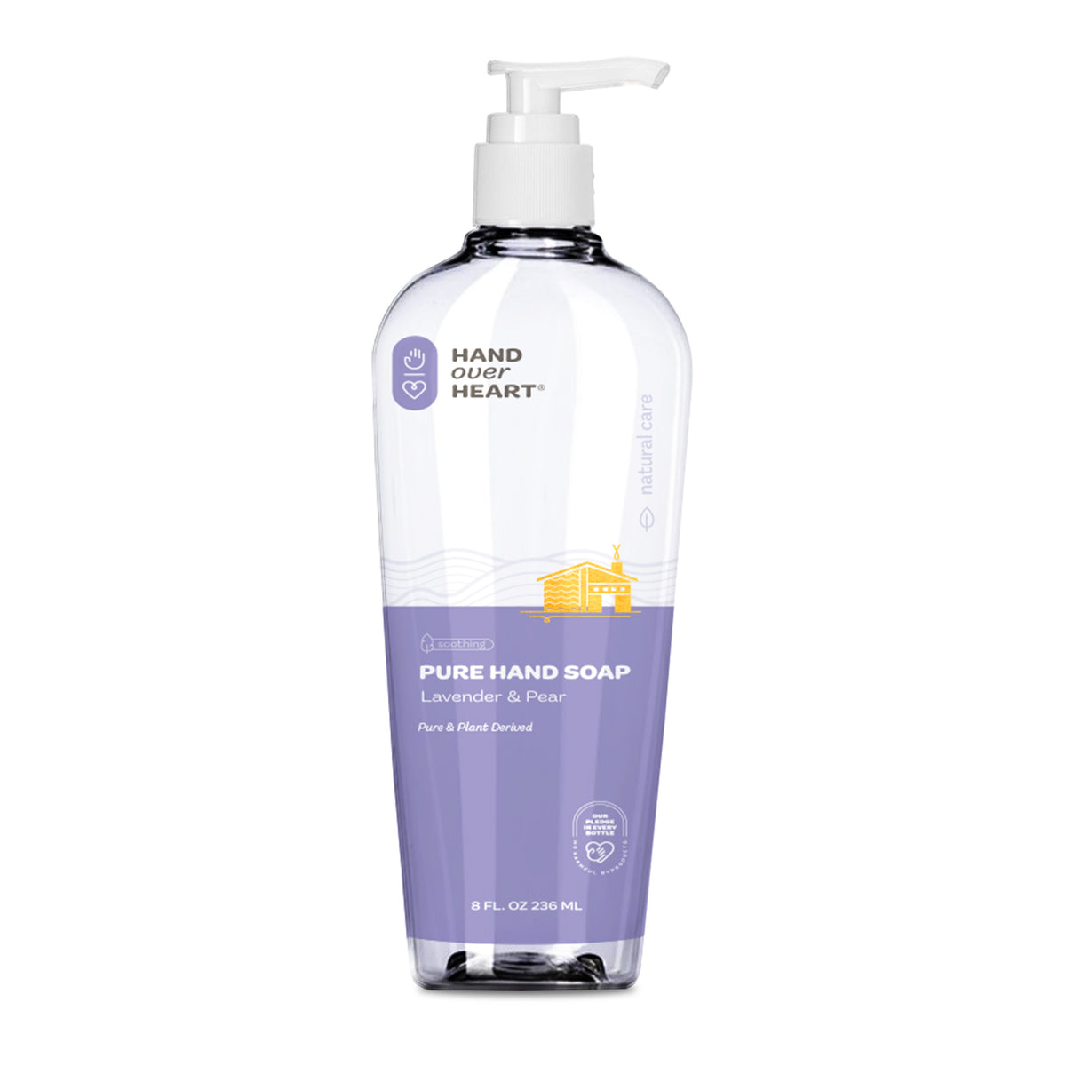 Pure Lavender & Pear Hand Soap 8oz – Hand over Heart Inc.